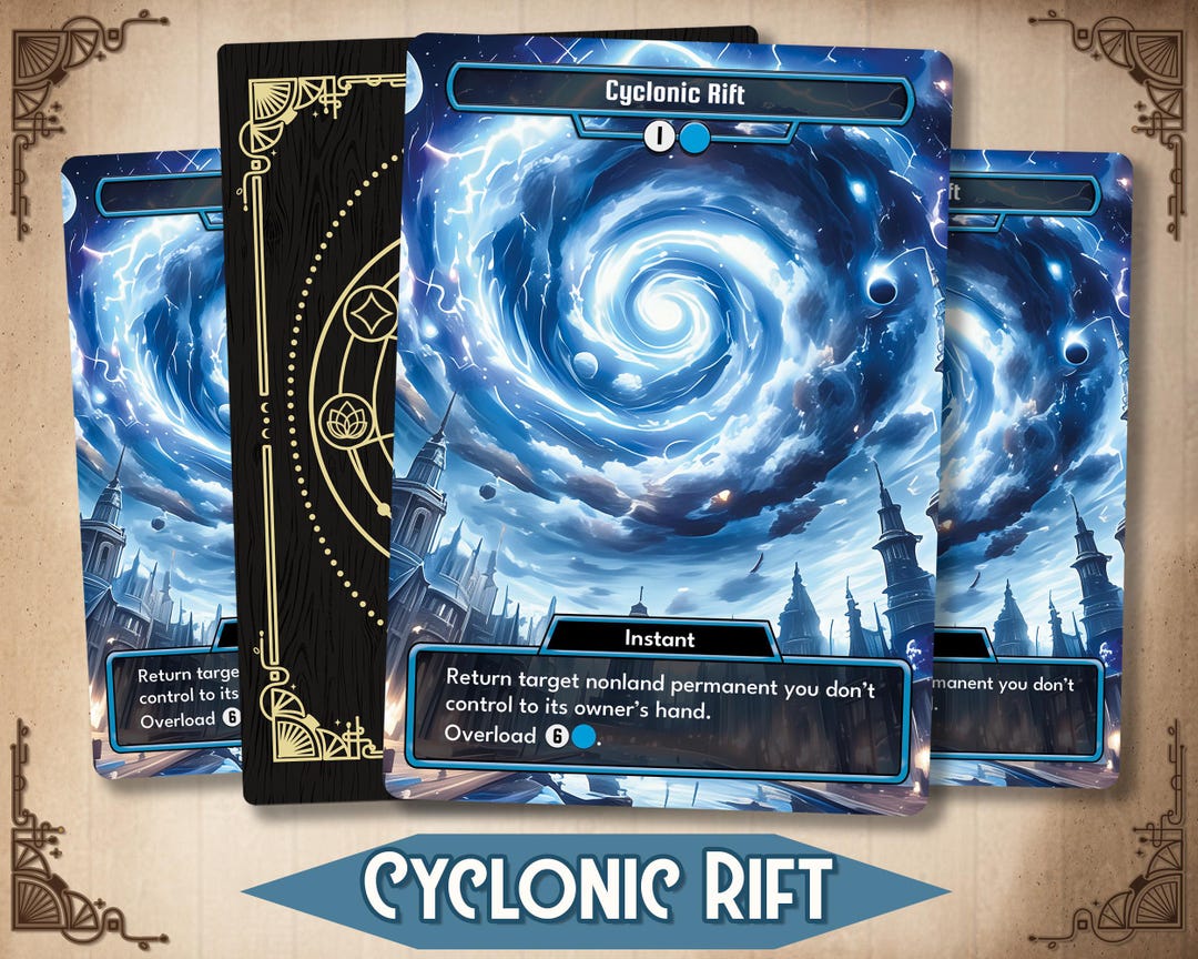 Cyclonic Rift Custom Card , Magic Card magical High Quality Alter Art ...