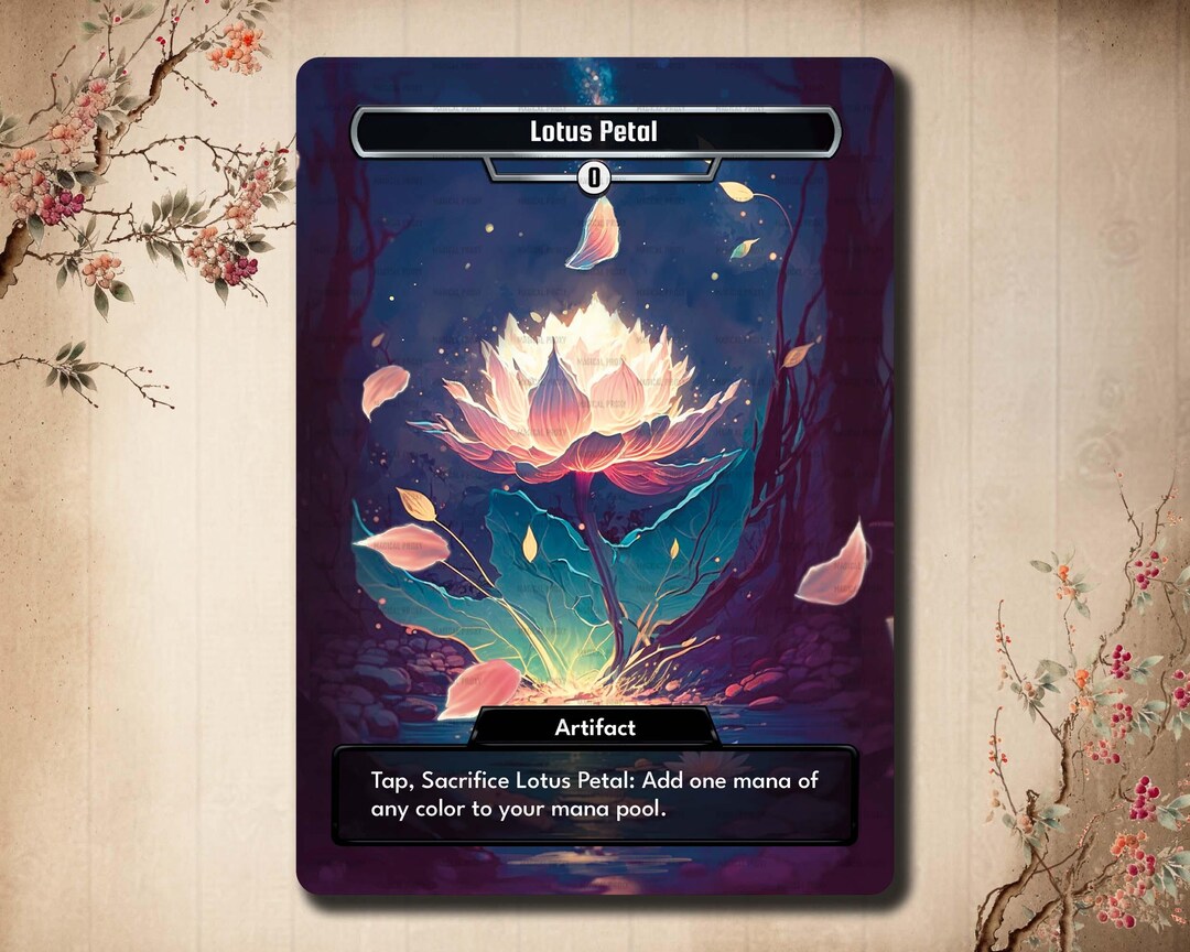 Lotus Petal - Custom Card , High Quality Card [ Alter Art / Full Art ...