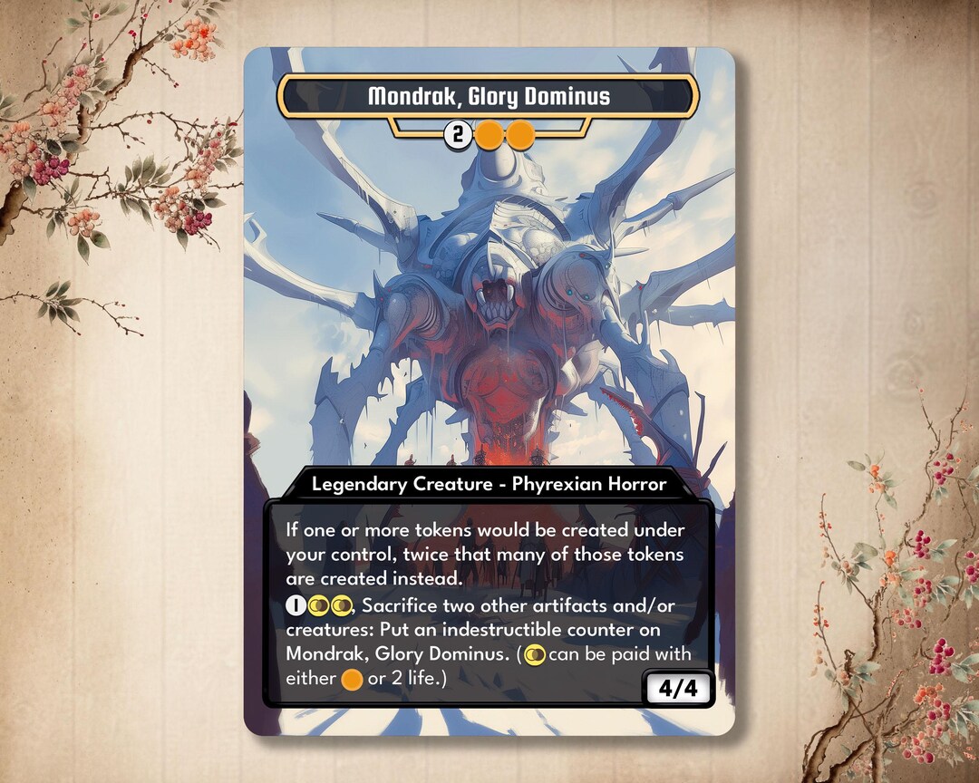 Mondrak , Glory Dominus - Custom Card Magic Alter Full Art - Etsy