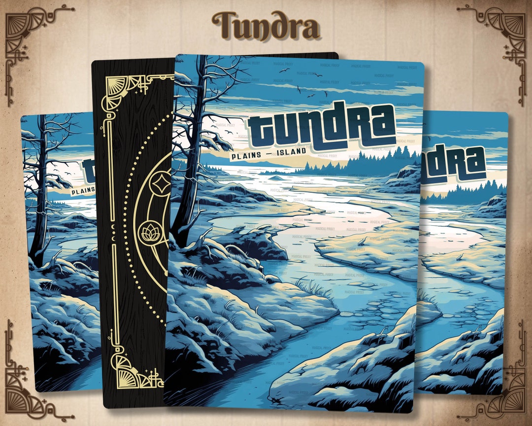 Tundra Custom Dual Land EDH MTG Proxy Full Art Custom Card Altered Art ...