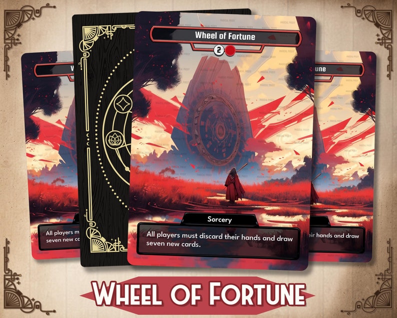 Wheel of Fortune MTG Proxy Custom Card Alternate Art - Etsy