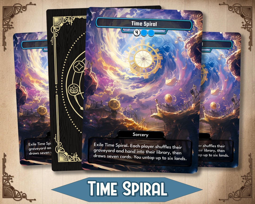 Time Spiral MTG Proxy Custom Card Altered Custom Art / EDH Full Art - Etsy