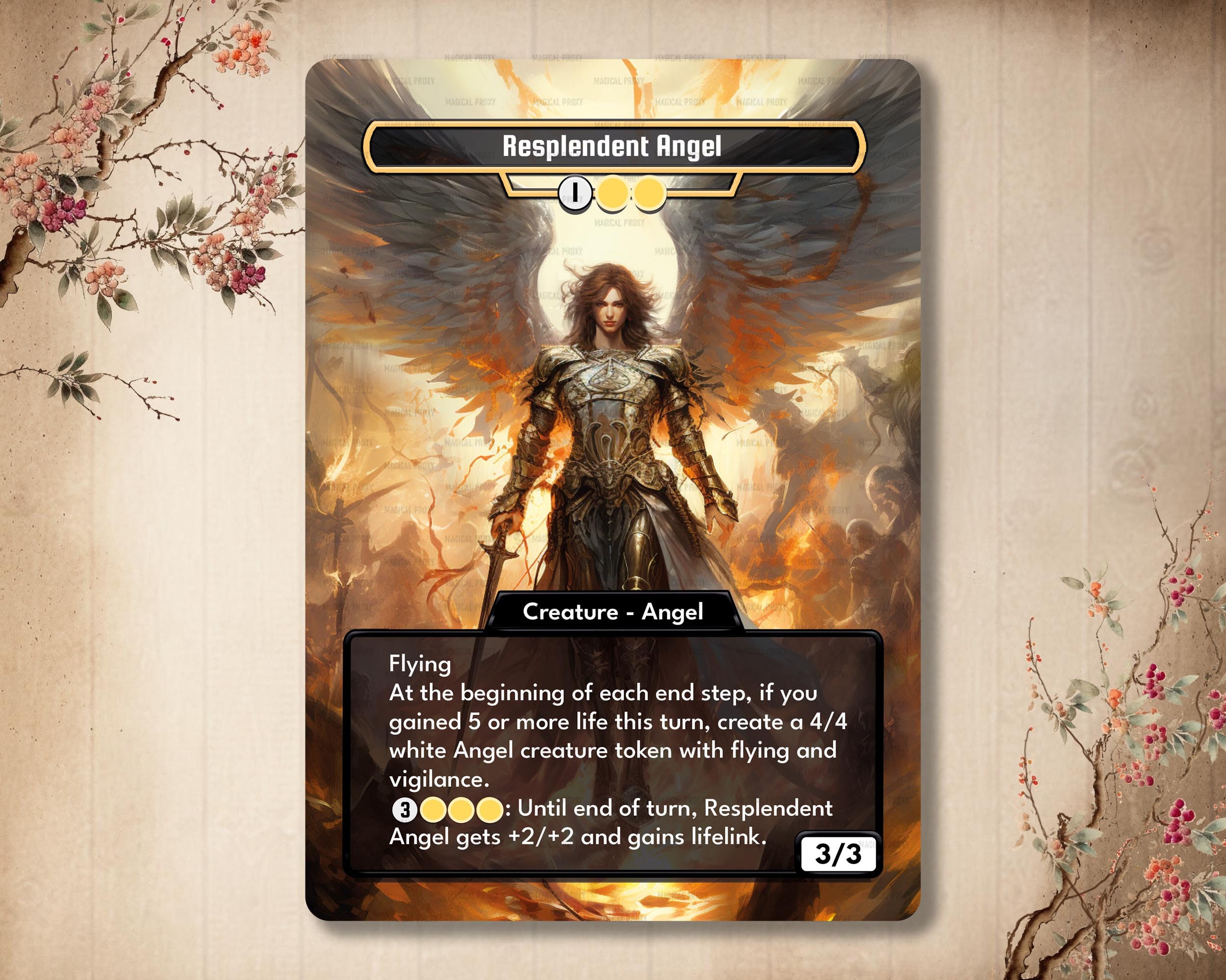 Resplendent Angel MTG Proxy Custom Card Full Art Alternate - Etsy