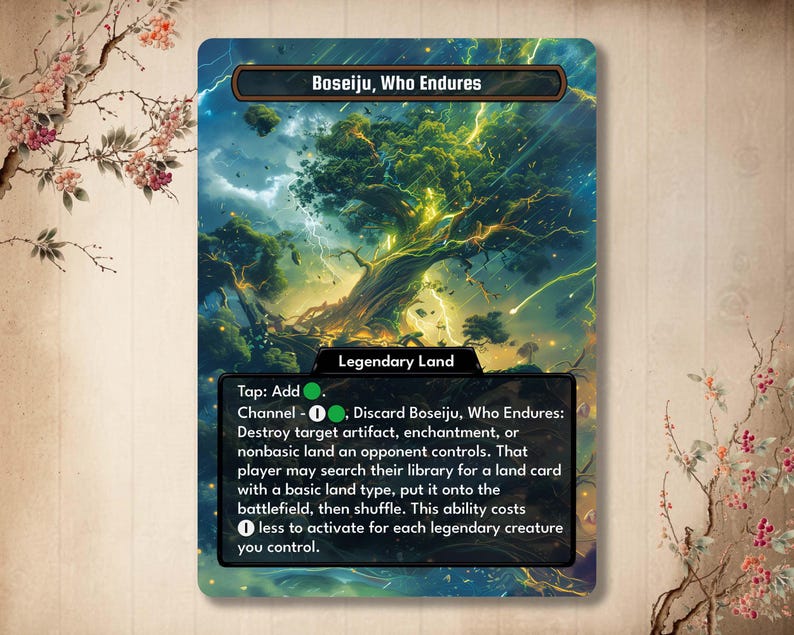 Boseiju, Who Endures - Custom Card High Quality Land Card With ...