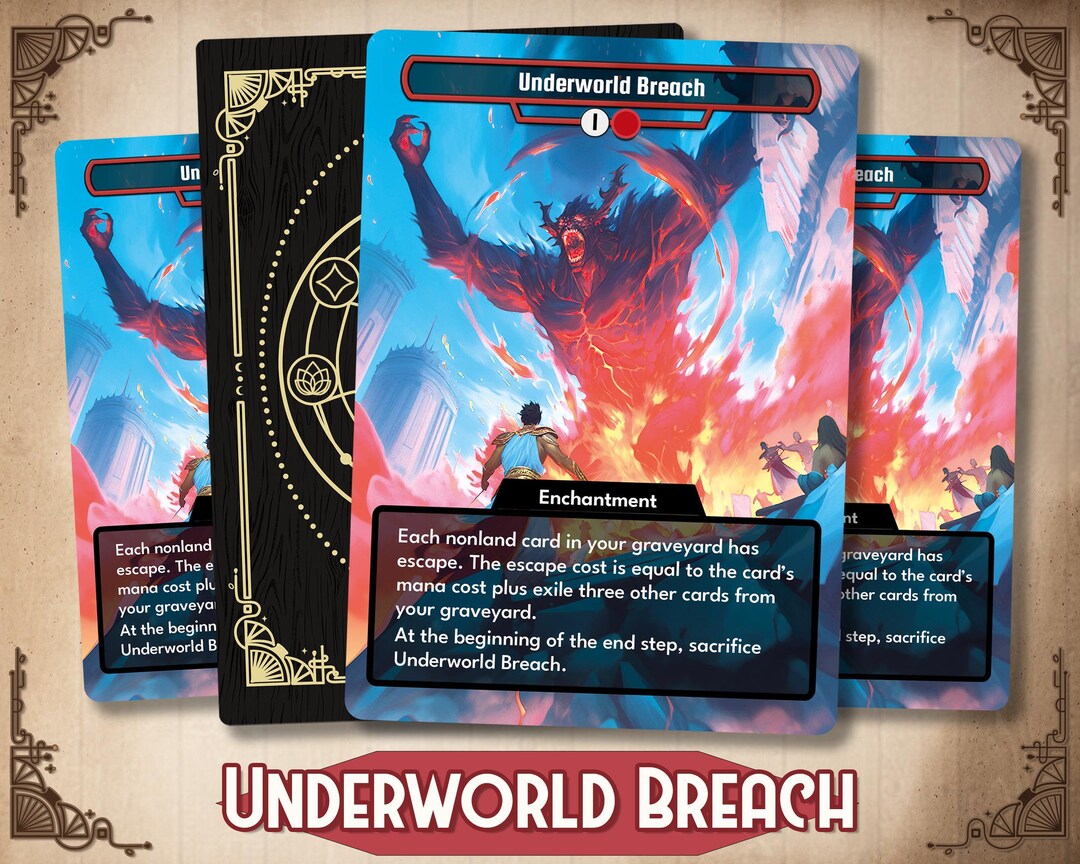 Underworld Breach MTG Proxy Custom Card Alternative Custom Art / EDH ...