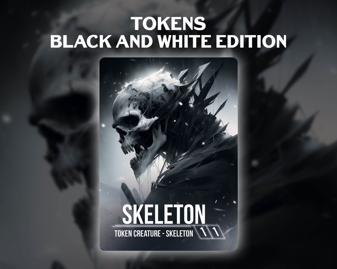 Skeleton Token MTG Proxy Custom Card , Alternative Custom Art / EDH Full Art - Etsy