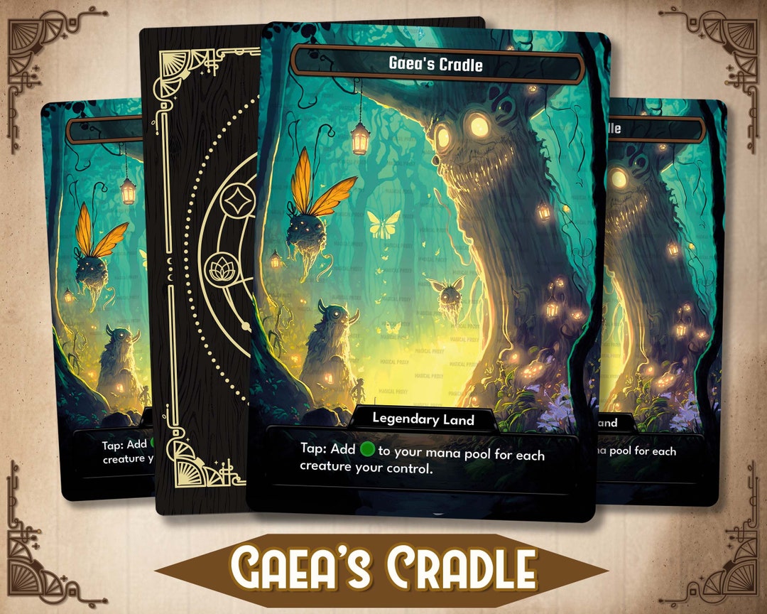 Gaea's Cradle MTG Proxy Custom Card Alter Custom Art / EDH Full Art - Etsy