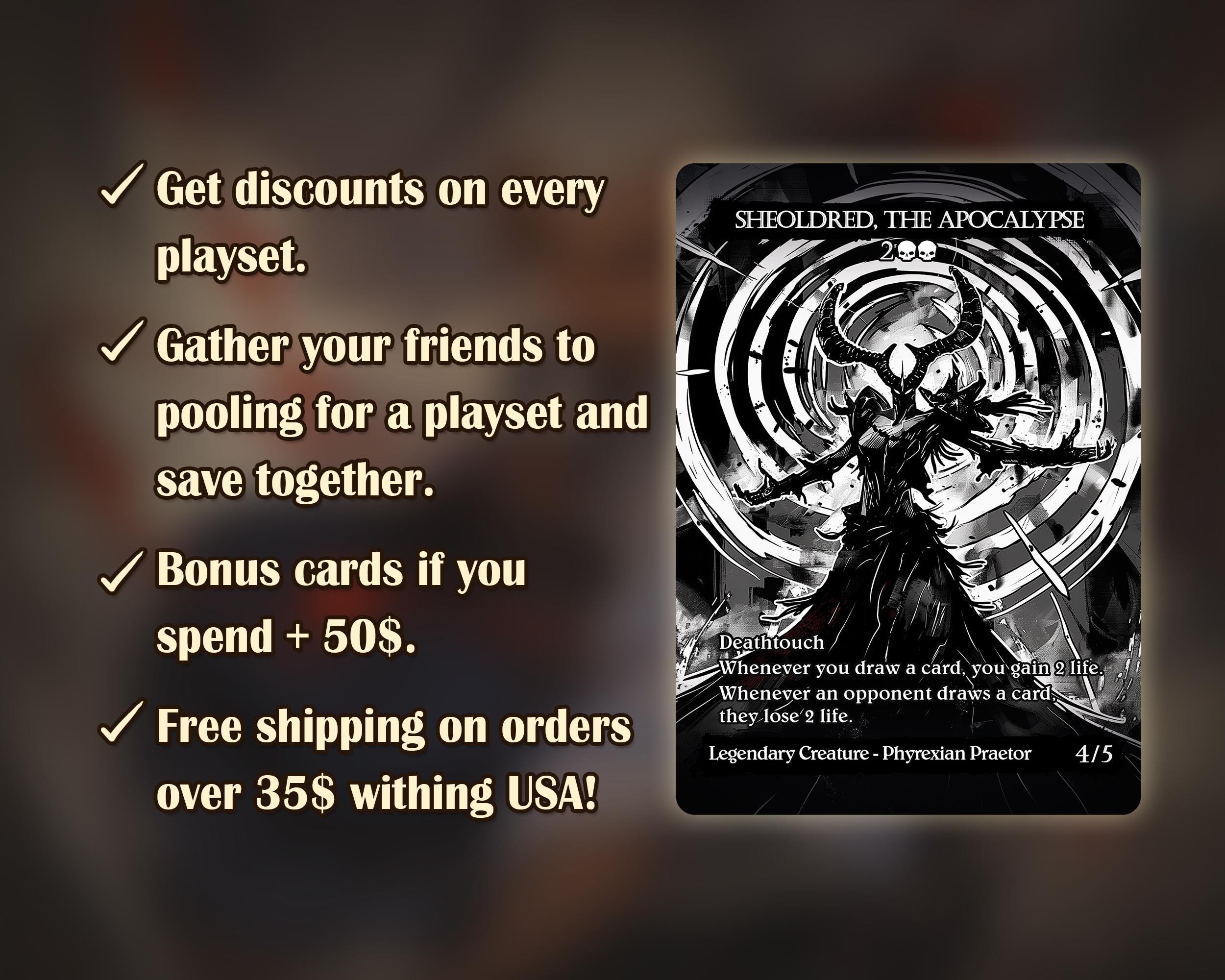 Sheoldred the Apocalypse - Custom Card *monochroma* Alter Full Art - Etsy