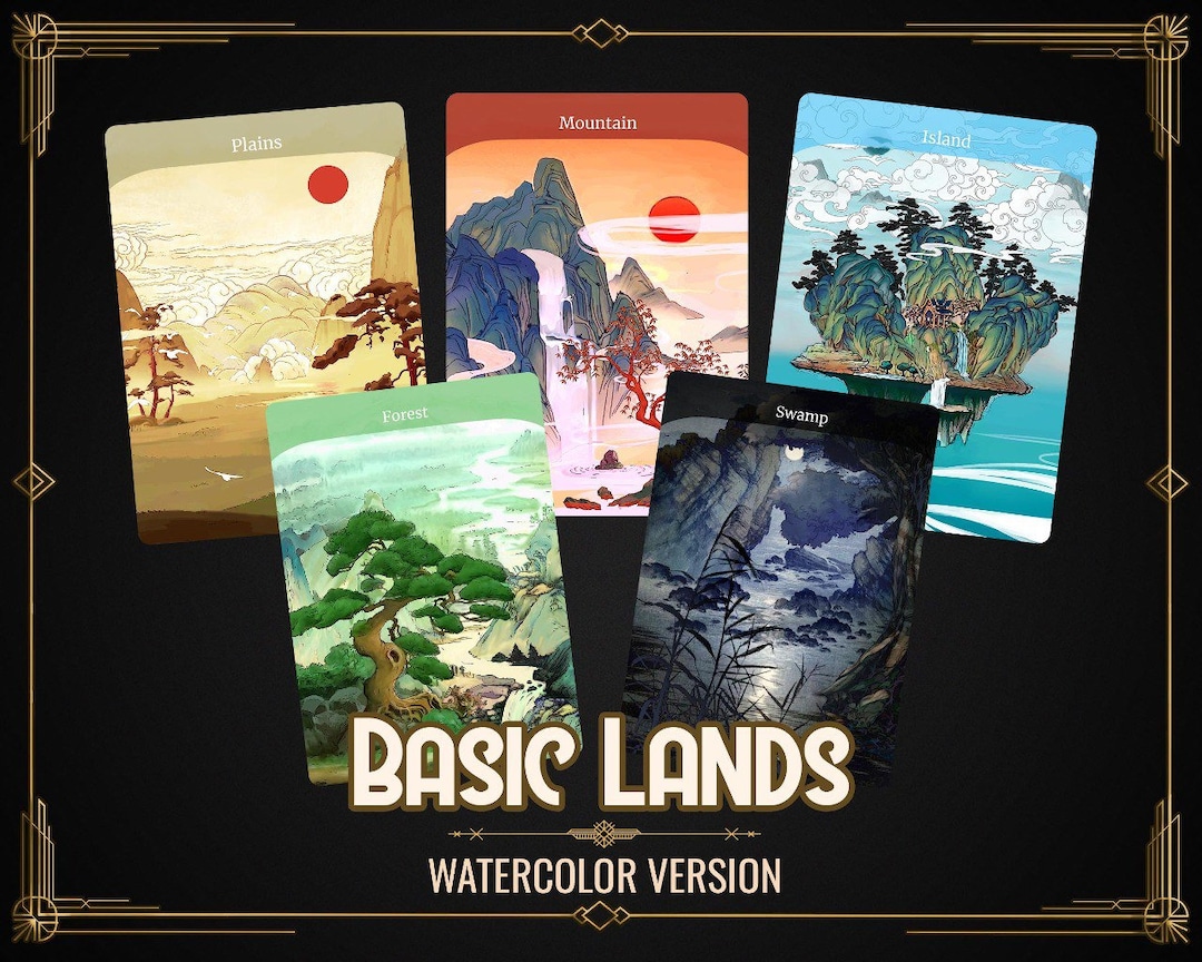 Basic Lands - Custom Basic Lands Cards Full Art , Alternative ...