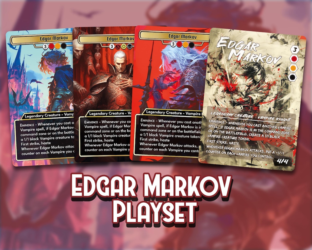 Edgar Markov Playset - Custom Card Full Art With Alternate Art - Etsy