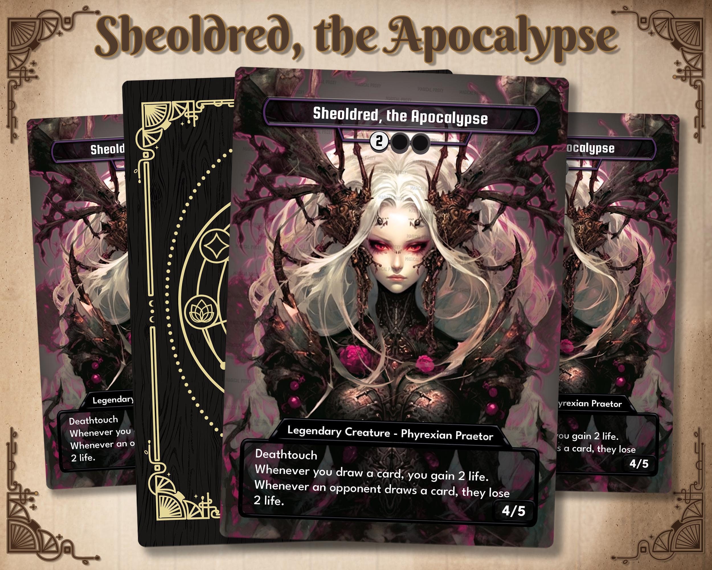 Sheoldred the Apocalypse MTG Proxy Custom Card Full Art - Etsy Denmark