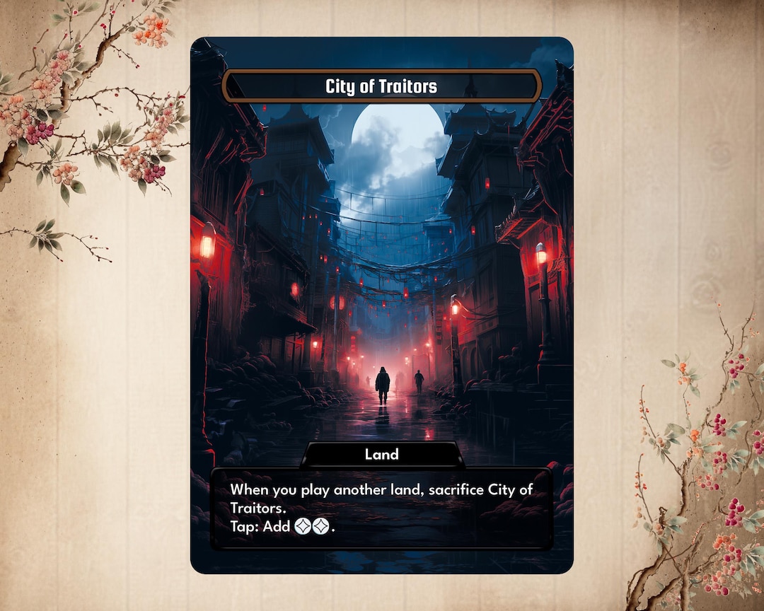 City of Traitors - Custom Card *legacy* High Quality Card [ Alter Art ...