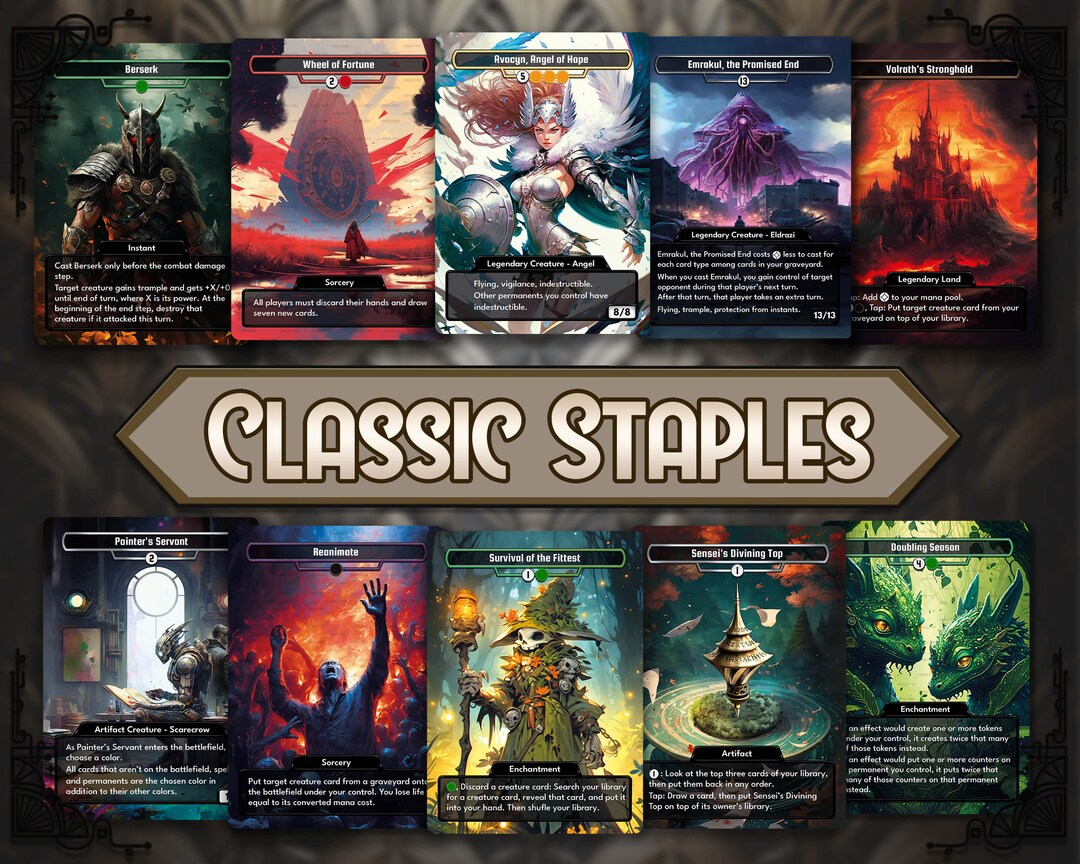 Classic Staples Custom Magic Cards, Premium MTG Proxy Cards, Commander ...