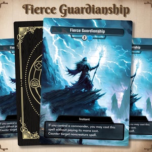 Fierce Guardianship MTG Proxy Custom Card , Full Art Alternate Art - Etsy