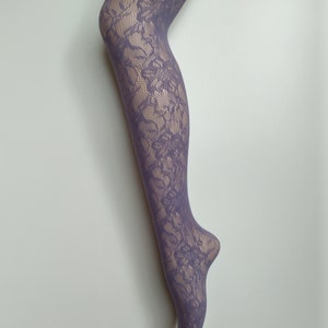 Fishnet Tights Pattern Mesh Floral Onesize UK 8/10/12/14 - Etsy