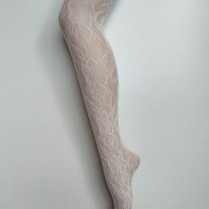 Fishnet Tights Pattern Mesh Floral Onesize UK 8/10/12/14 - Etsy