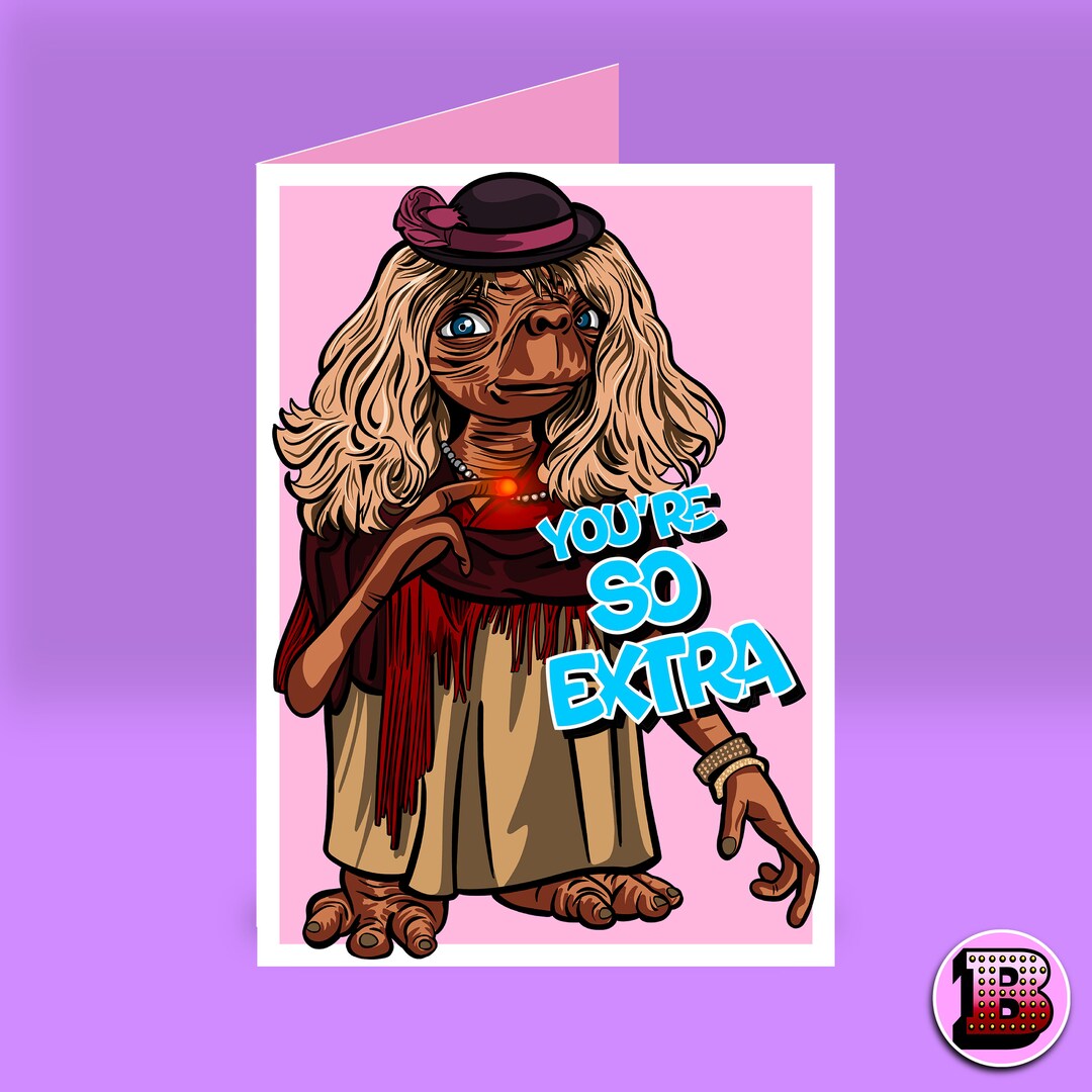 ET Greetings CARD - the Extra Terrestrial - Multi-buy Discounts ...
