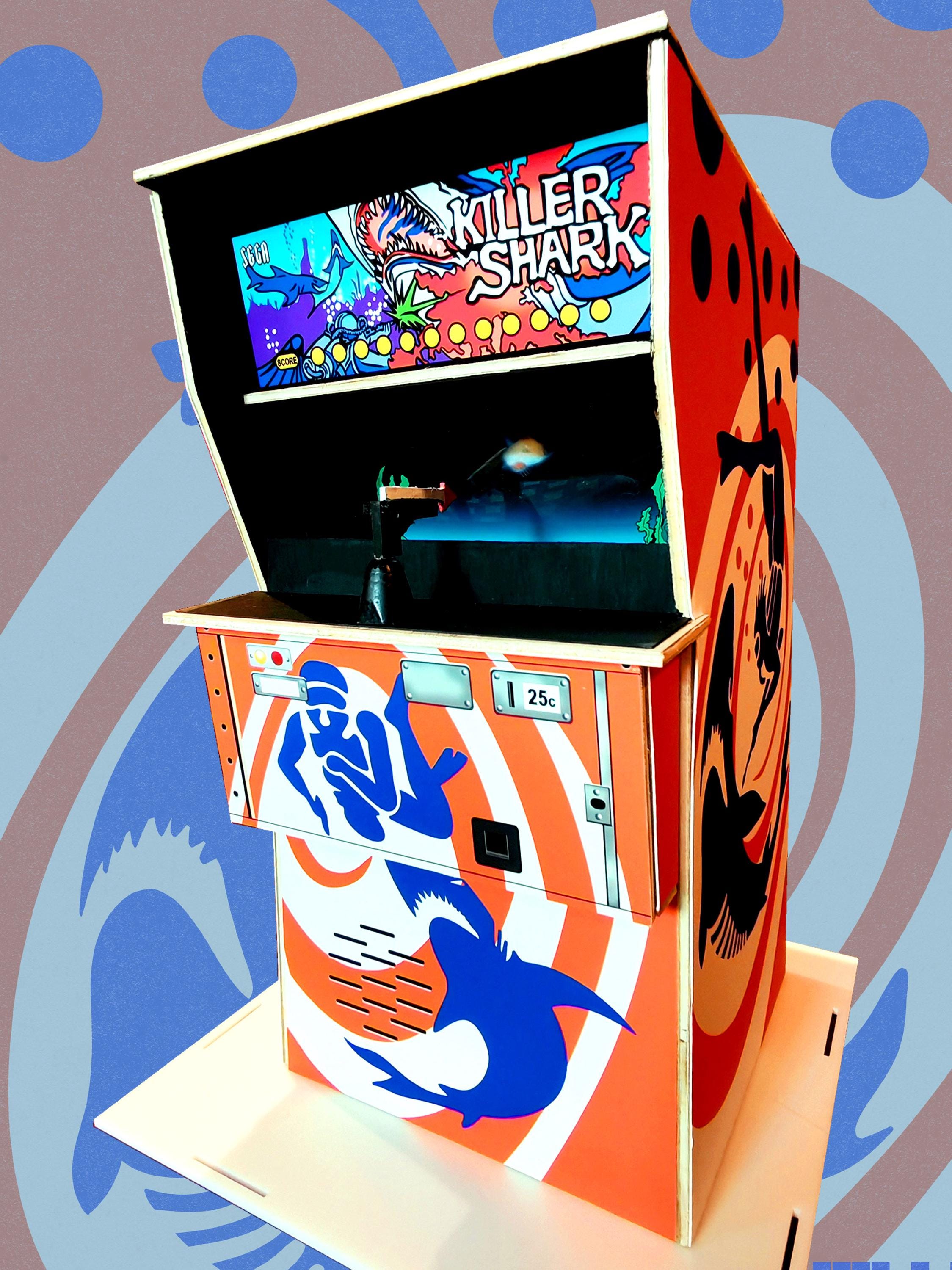 JAWS Killer Shark Arcade Console – 50th Anniversary Replica, Bobby ...