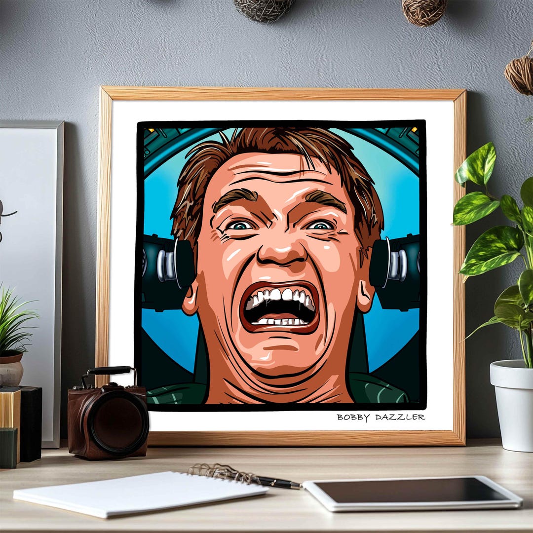 Total Recall Arnie Fan Art Print: Limited Edition Halloween Artwork - Etsy