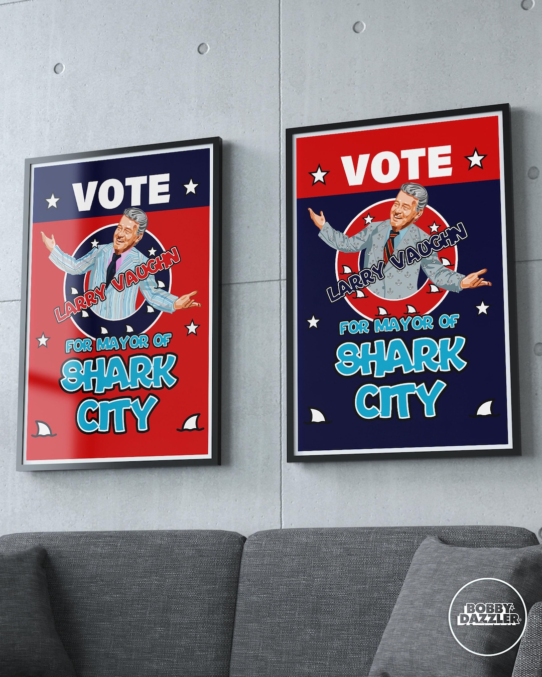 JAWS Larry Vaughn for Mayor of Shark City Poster Print - Etsy