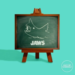 Jaws Chalkboard Mini Canvas: Quint Painting Prop Replica - Etsy