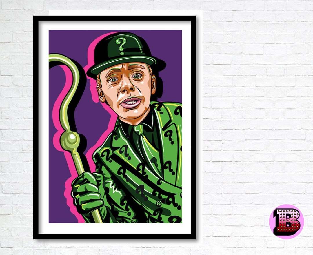 Riddler 1960s FAN ART Riddle Me This Print Frank Gorshin Riddler ...