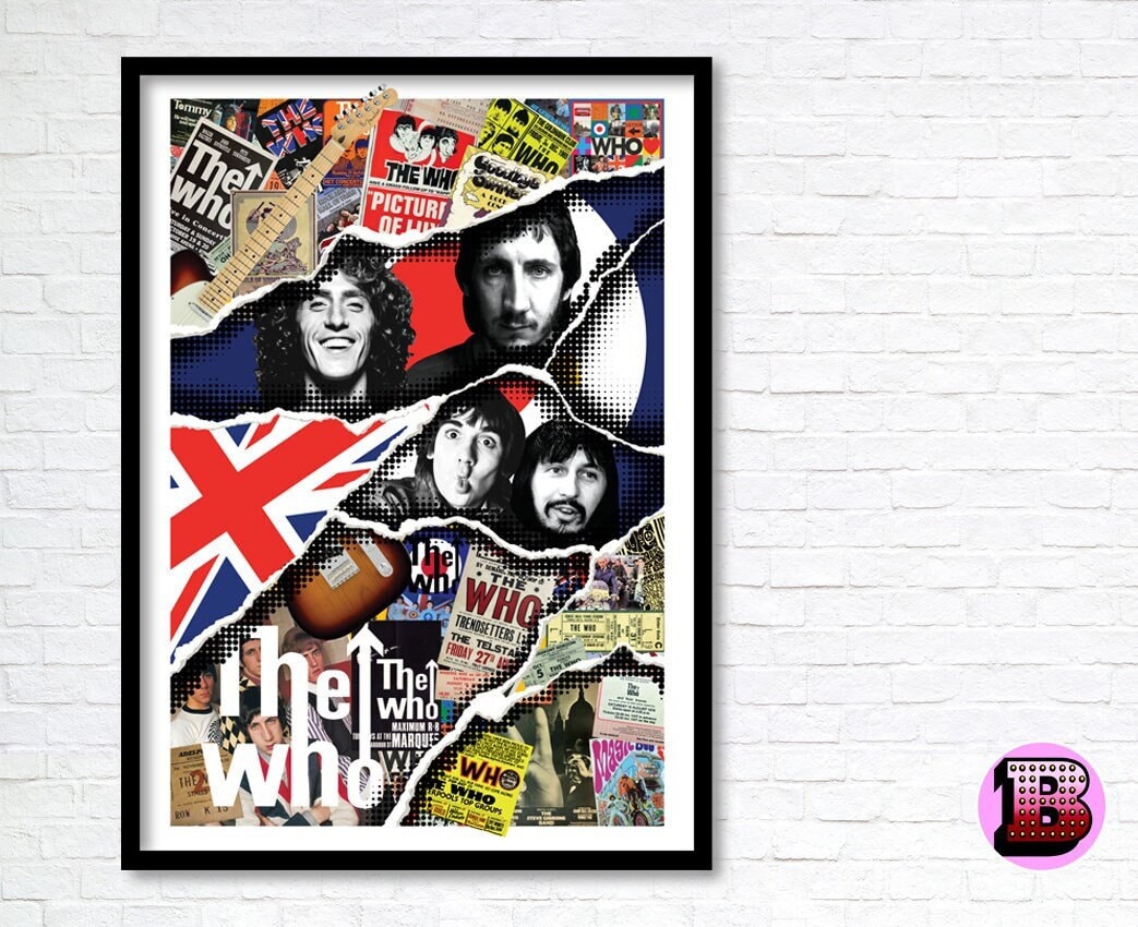 THE WHO Original Poster Fan Art the Perfect Fathers Day Gift Roger ...
