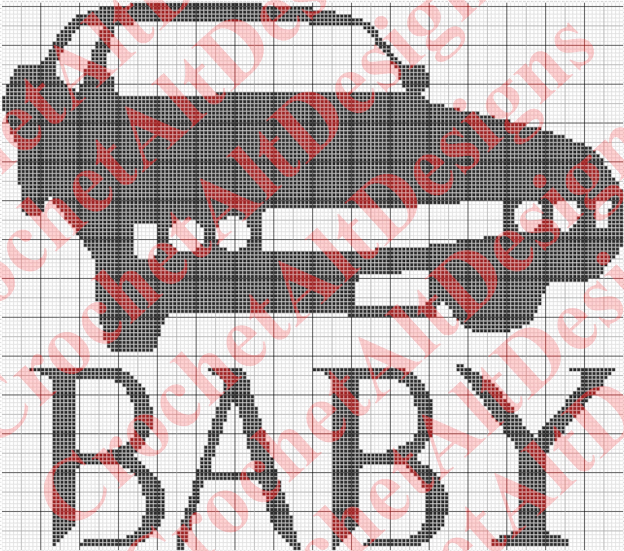 Supernatural Baby, 1967 Chevy Impala, C2C Crochet Graphgan Blanket ...