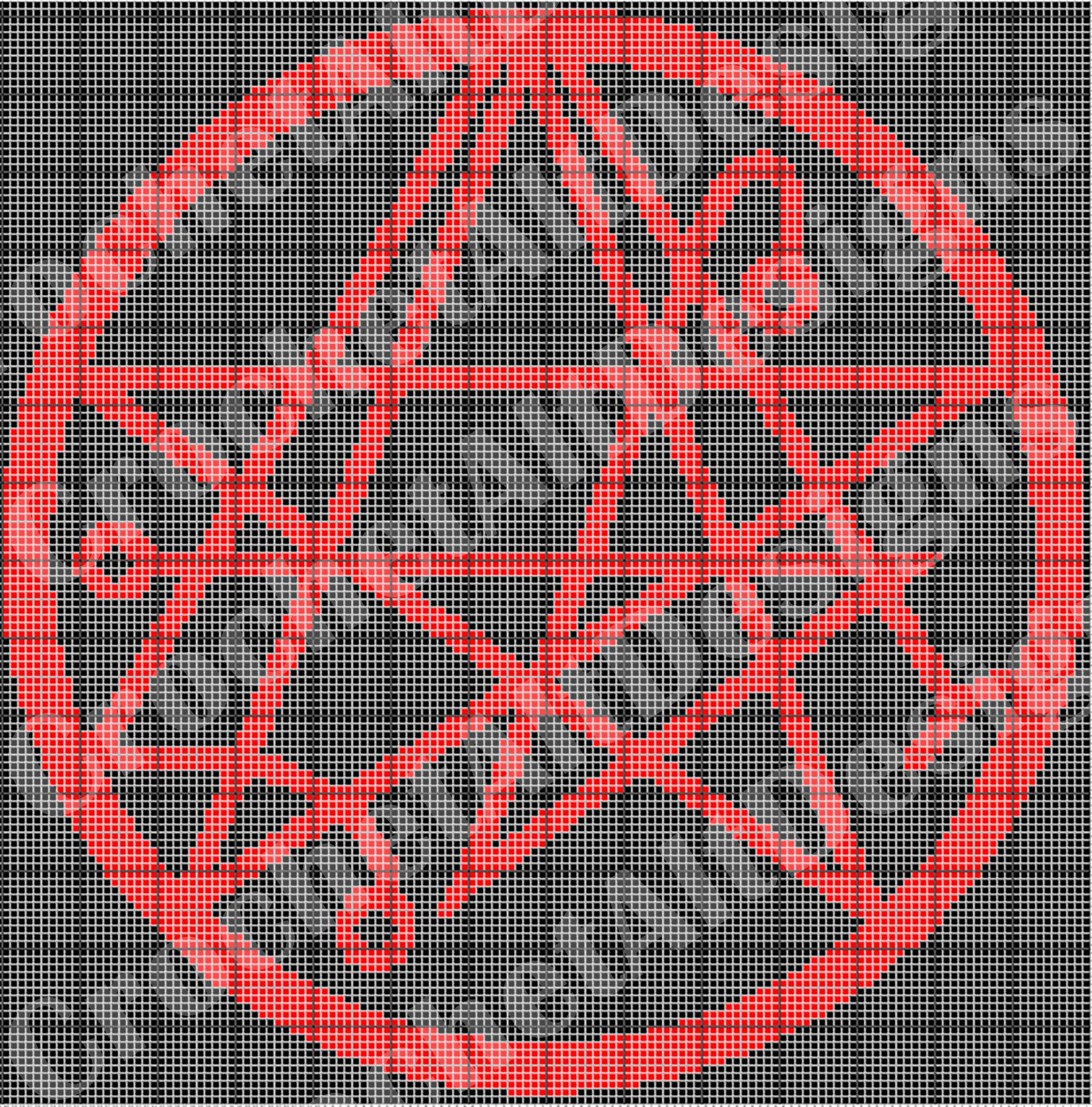 Necronomicon Gateway Sigil Eldritch Horror Crochet C2C Blanket Graphgan ...