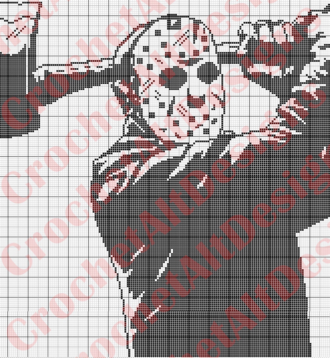 Jason Voorhess Horror Crochet C2C Graphgan Pattern - Etsy
