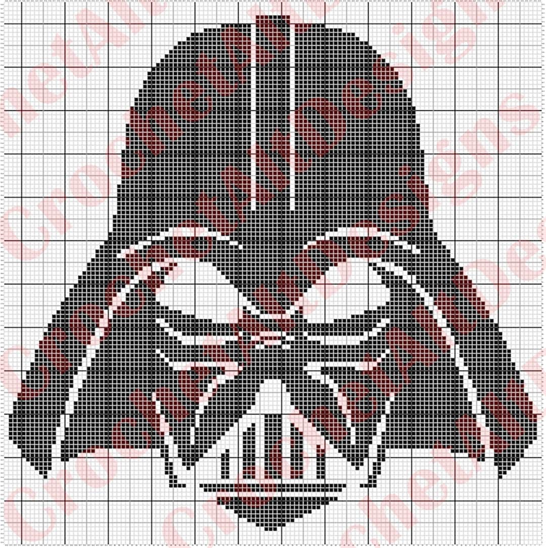Darth Vader Star Wars C2C Crochet Graphgan Pattern - Etsy