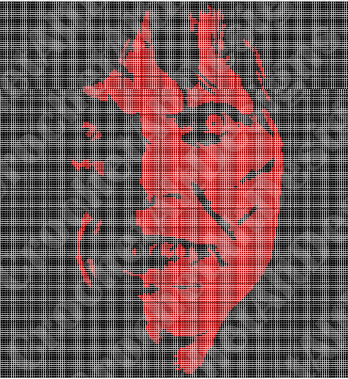 The Exorcist Horror Blanket C2C Crochet Graphgan Pattern - Etsy