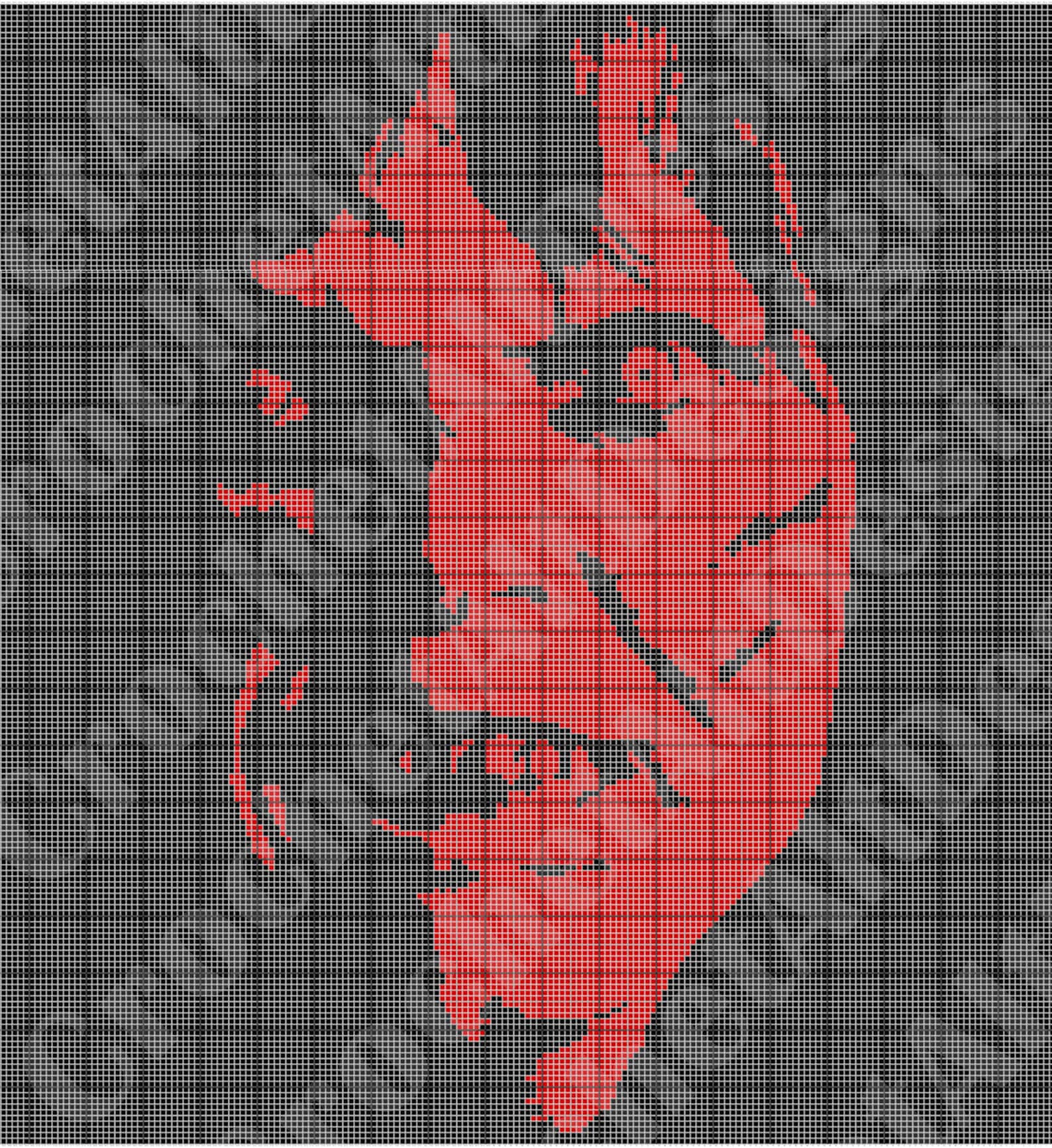 The Exorcist Horror Blanket C2C Crochet Graphgan Pattern - Etsy