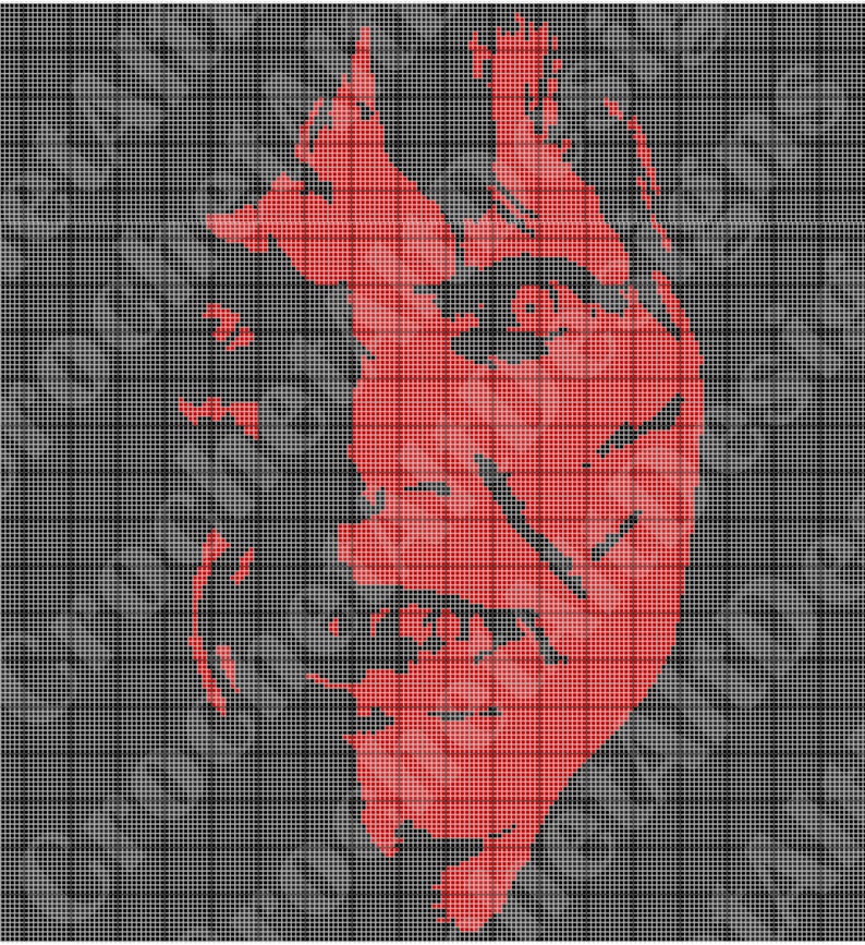 The Exorcist Horror Blanket C2C Crochet Graphgan Pattern - Etsy