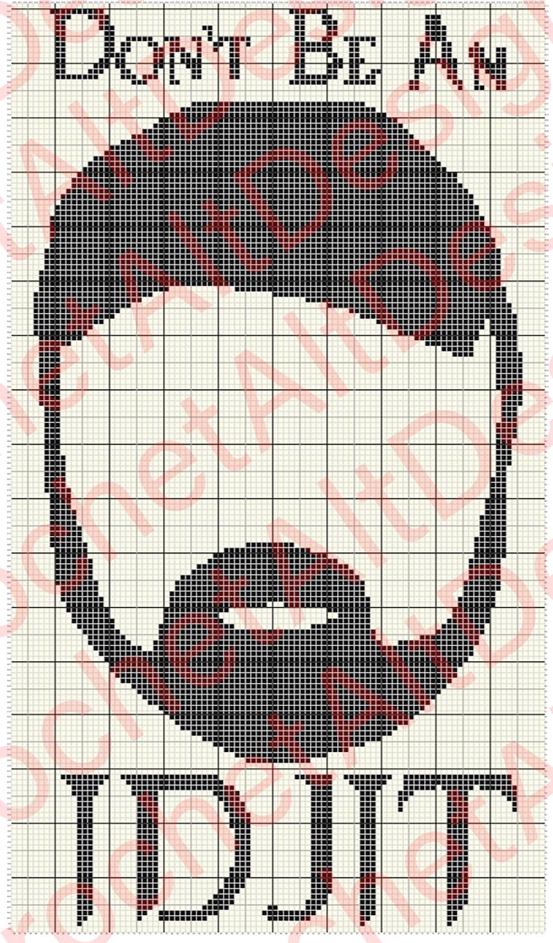 Bobby Singer Supernatural 'dont Be an Idjit' C2C Crochet Graphgan ...