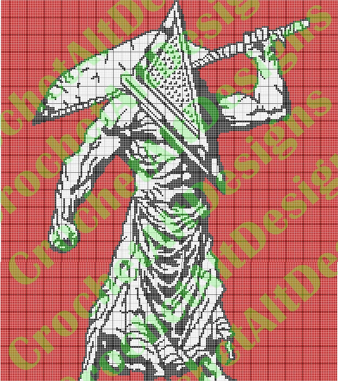Pyramid Head Silent Hill Horror C2C Crochet Graphgan Blanket Pattern - Etsy