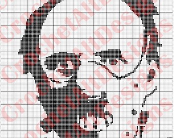 Art the Clown, Terrifier Horror Movie C2C Crochet Graphgan Blanket ...
