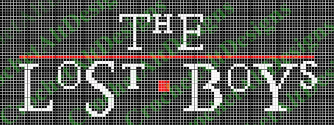 The Lost Boys Title Text Logo C2C Horror Movie Crochet Pattern - Etsy
