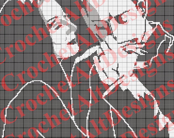 Art the Clown, Terrifier Horror Movie C2C Crochet Graphgan Blanket ...