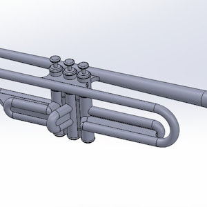 Trumpet 3D Model (.STL File) - Etsy