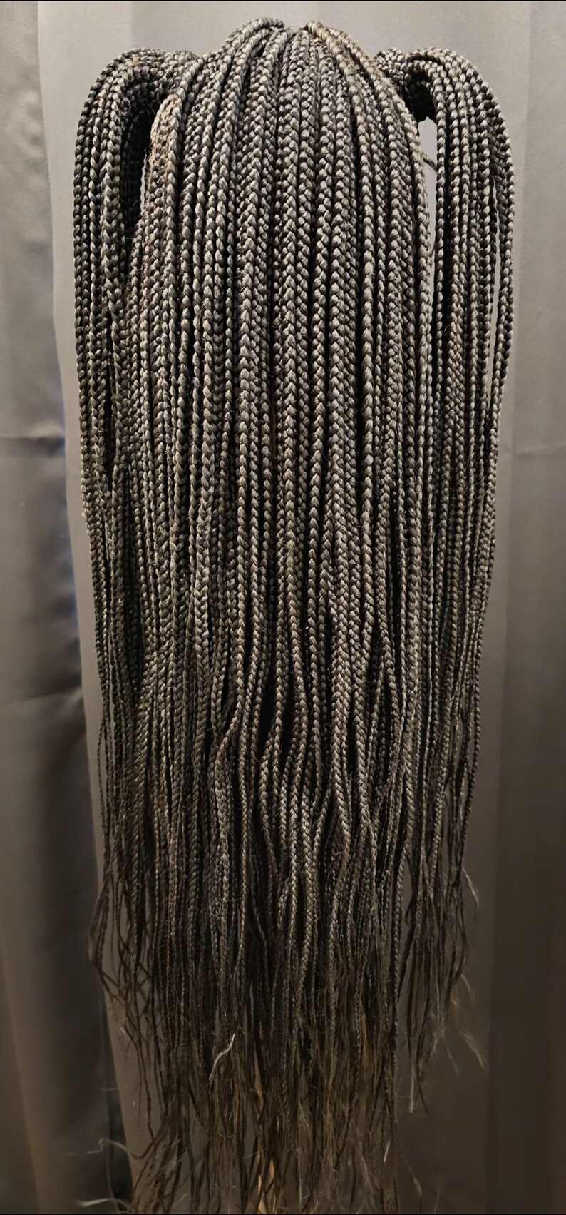 Braided Wig, Full Frontal Knotless Braids. - Etsy