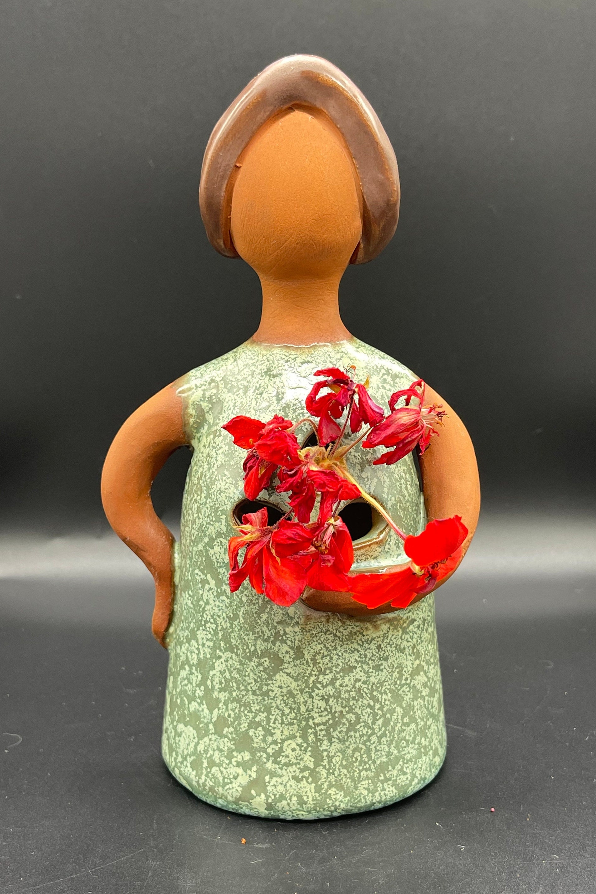 17 X 10.5 Vintage ELBOGEN KERAMIK SWEDEN Figurine/vase Figure Midsommar ...