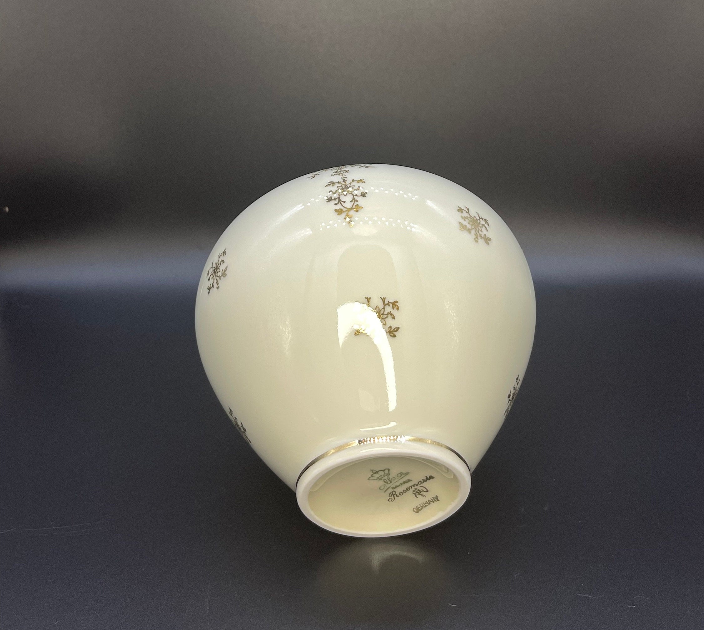 Vintage Porcelain Gold Plat Bavaria Alka Rosemarie Vase. Gold Plated ...