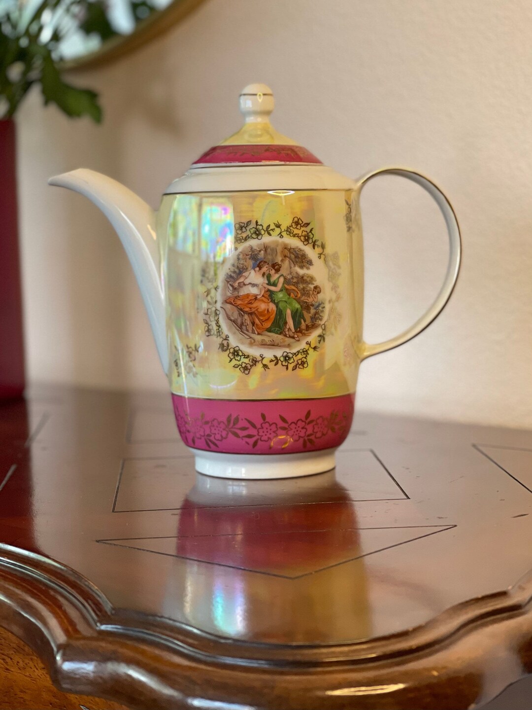 Madonna Vintage Porcelain Coffee Pot Made in GDR DDR . - Etsy