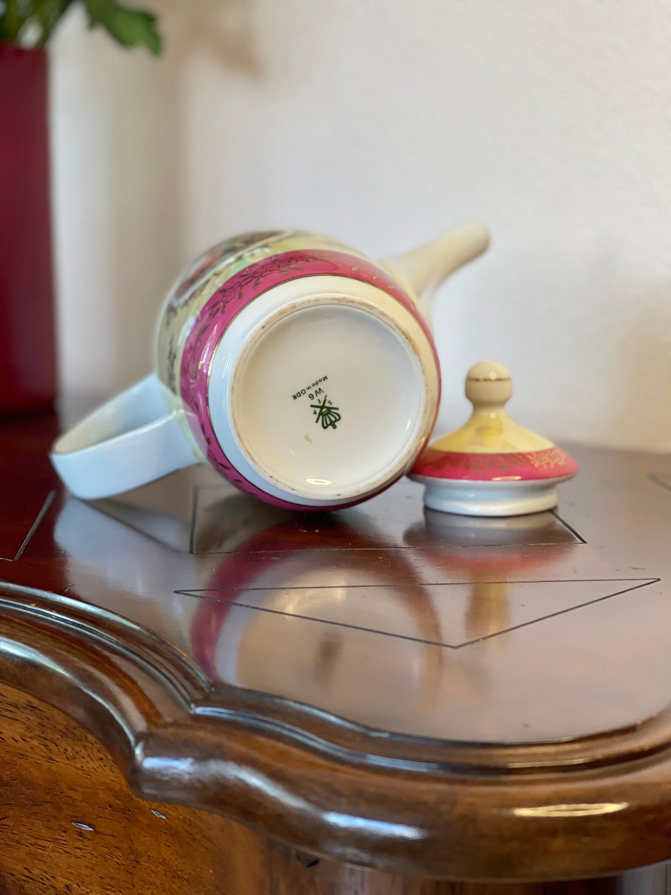 Madonna Vintage Porcelain Coffee Pot Made in GDR DDR . - Etsy