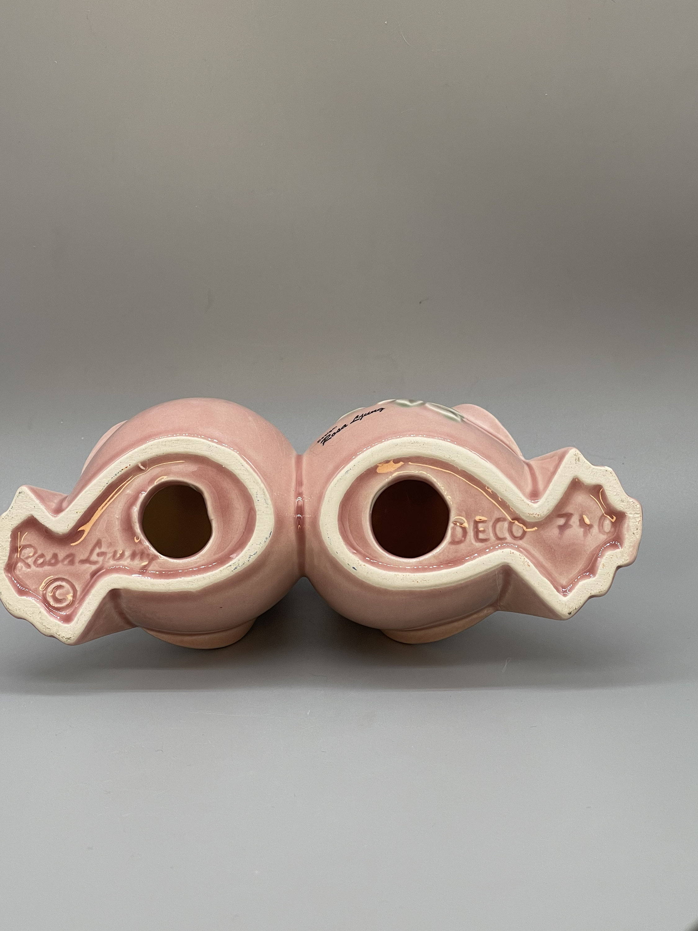 Vintage Handmade Pair of Cuddling Doves in Soft Pink by Rosa - Etsy