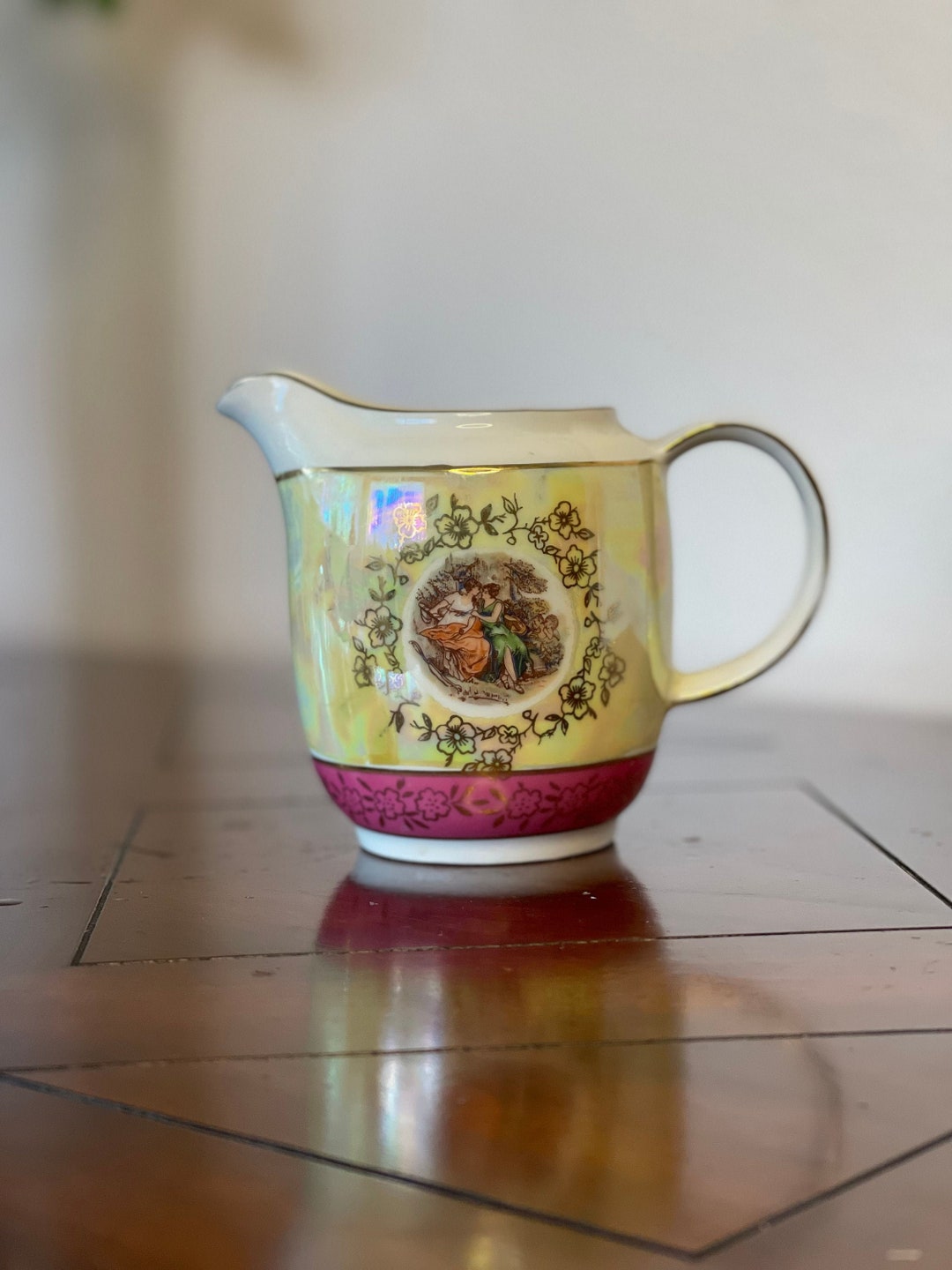 Madonna Vintage Porcelain Creamer.made in GDR DDR . Beautiful Potcelain ...