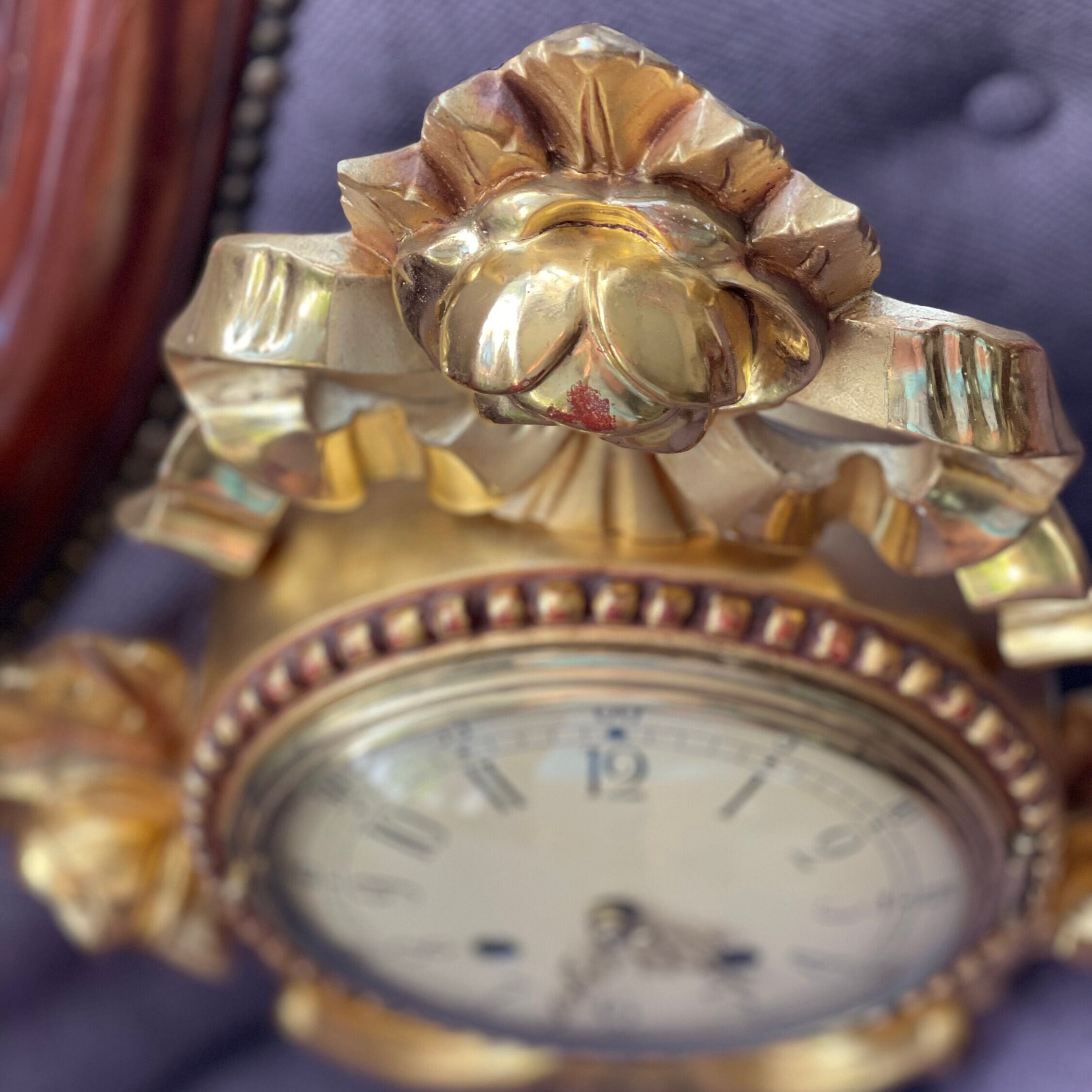 Antique Swedish Westerstrand Gold Carved Cartouche Wall Clock - Etsy