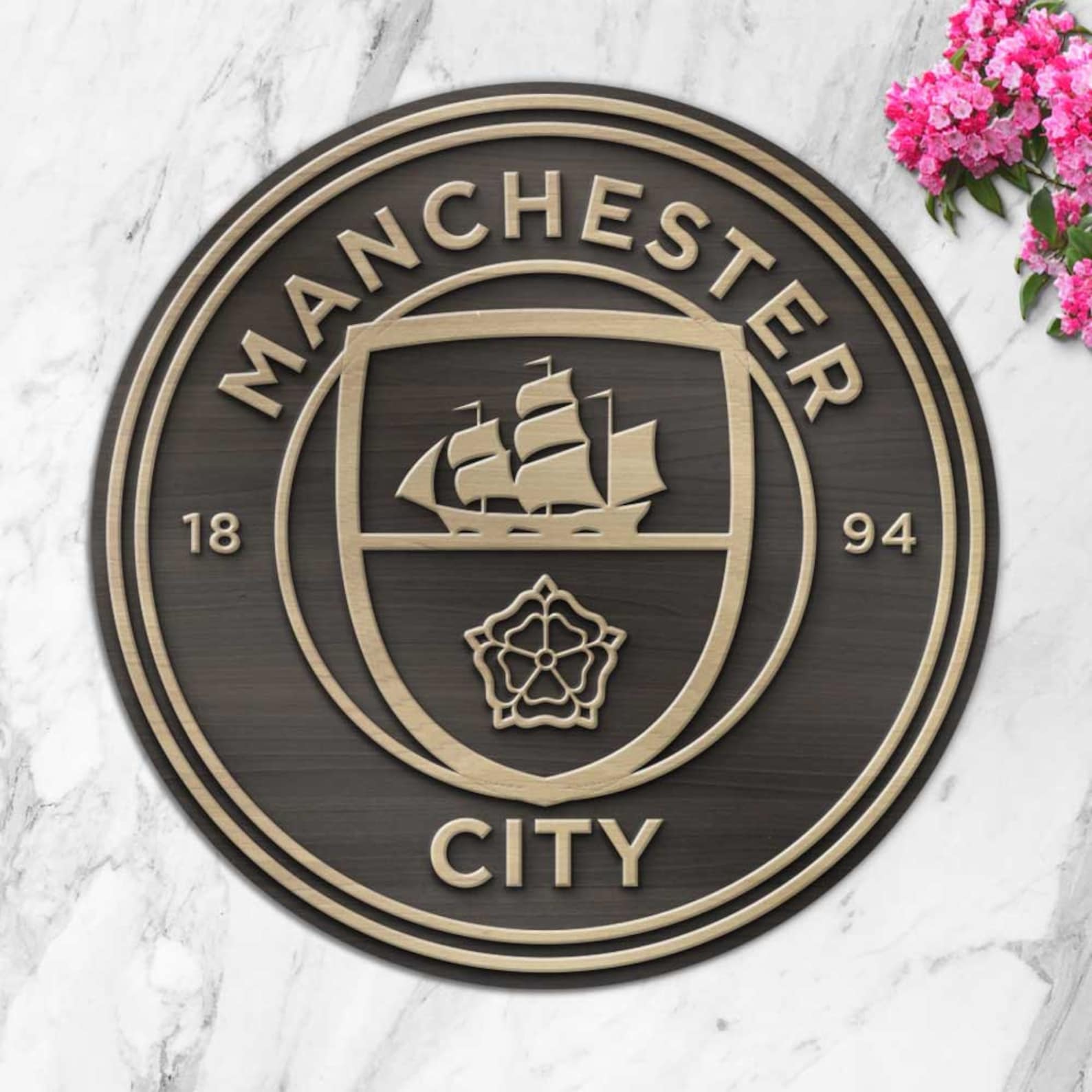 Manchester City 3D Crest - Etsy