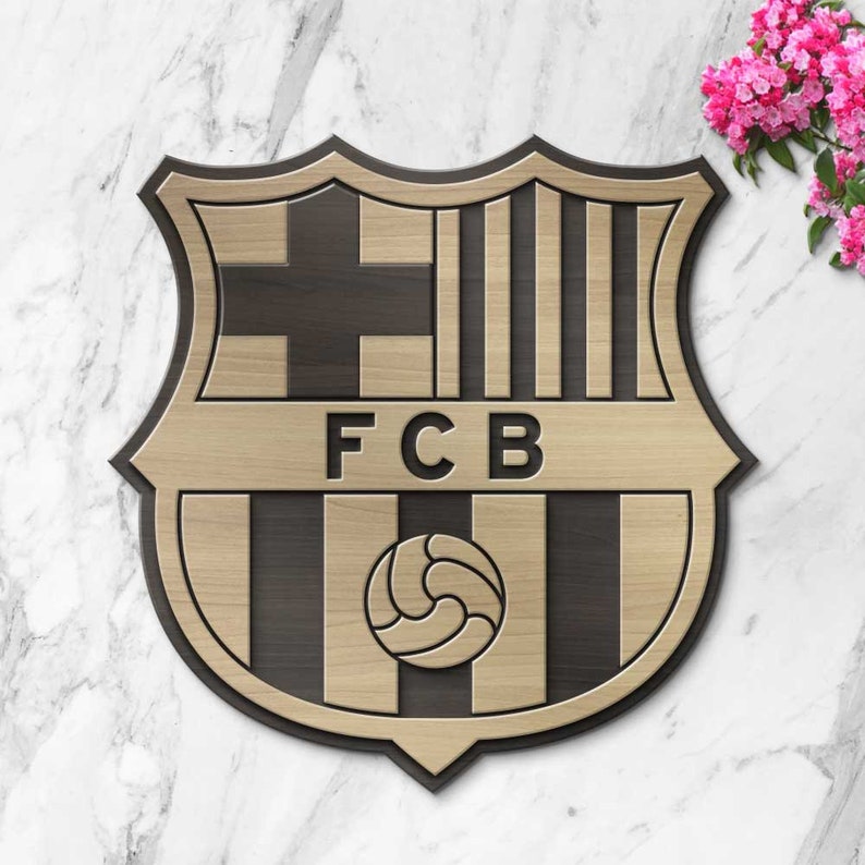 FC BARCELONA 3D Crest - Etsy